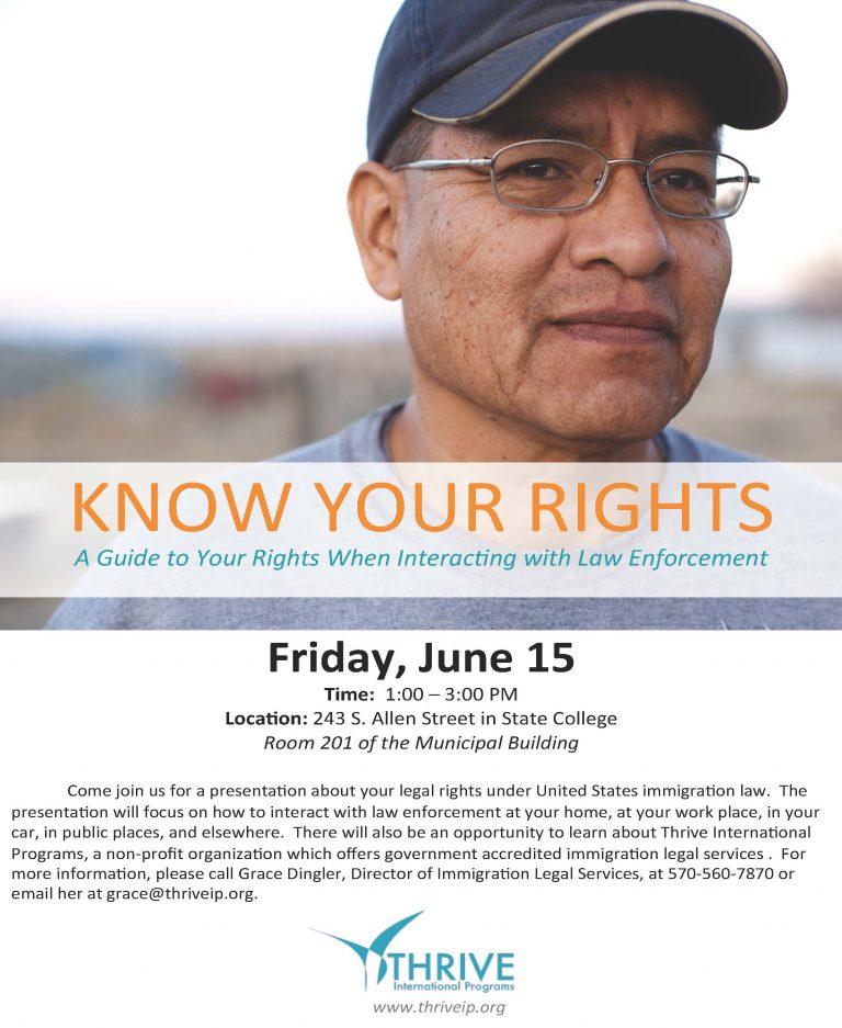 June 15 Thrive_KnowYourRights_flyer | Global Connections